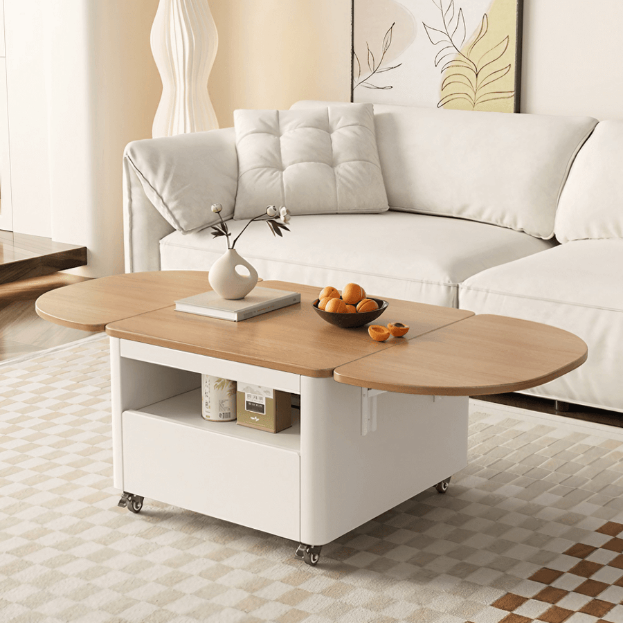 Lift-top Modern Multifunctional Nesting Coffee Table Set with Drawer S ...