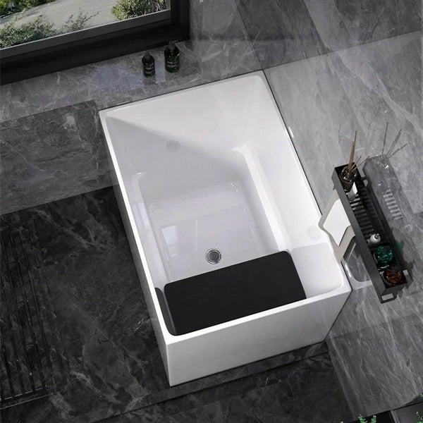 39.4" Depth Modern Acrylic Rectangle Deep Soaking Bathtub – WEHOMZ