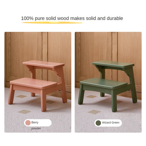 Birch Solid Wood Kids's Multifunctional Low Foot Stool – WEHOMZ
