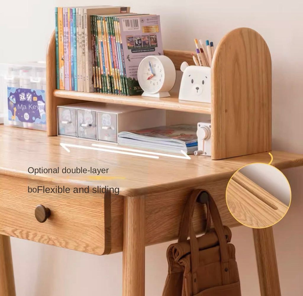 Oak solid Wood аdjustable Study Desk, Kids Kraft table Oak solid Wood ...