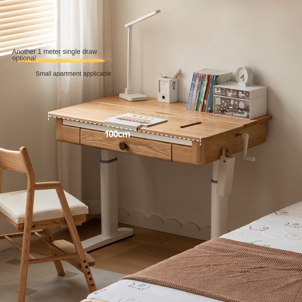 Oak Solid Wood Children's Study Table – WEHOMZ