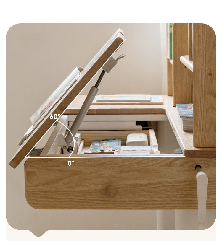 Oak Solid Wood Children's Study Table – WEHOMZ