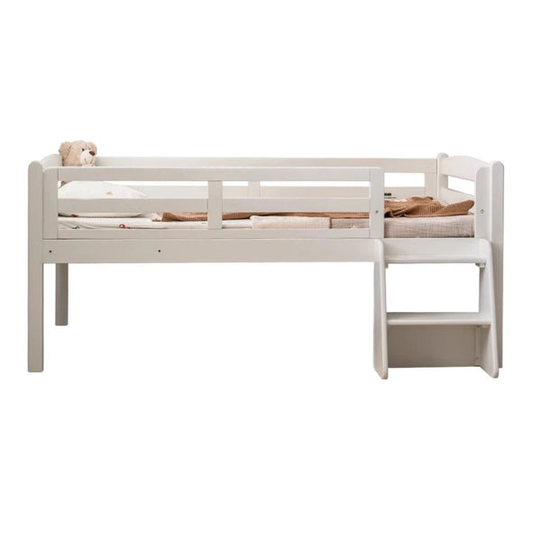 Oak solid wood single with guardrail bed – WEHOMZ