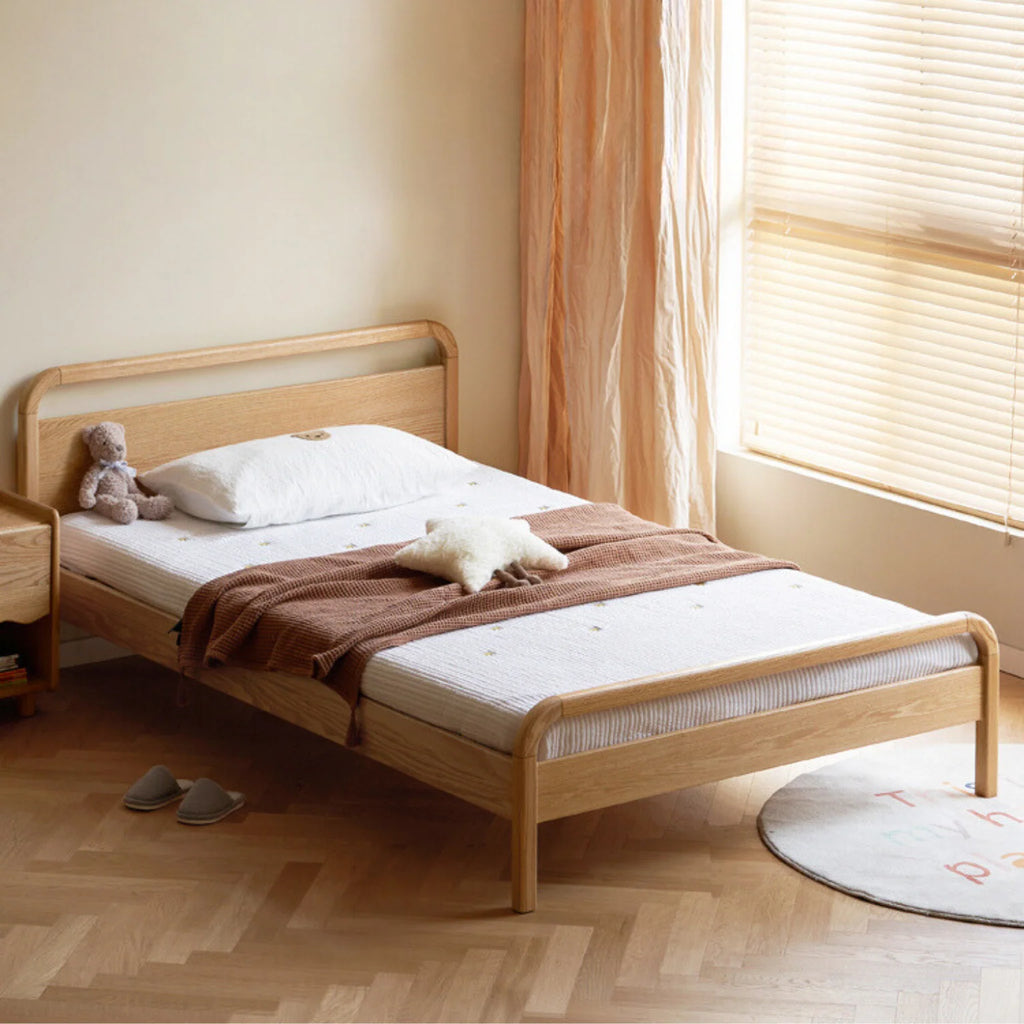 Oak Solid Wood Children's Single Bed – WEHOMZ