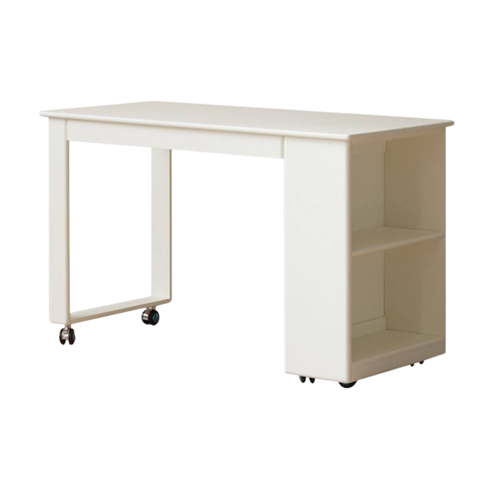 Beech Solid Wood Children's Desk with Pulleys Movable Storage – WEHOMZ