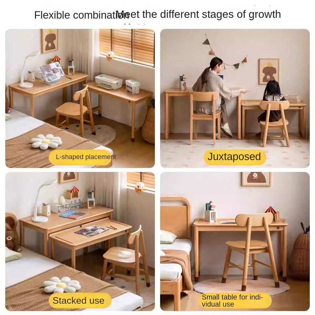 Beech Solid Wood Children's Learning Desk. – WEHOMZ