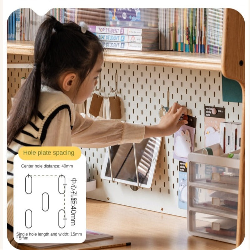 Beech Solid Wood Study Hand Crank Lift Children's Table – WEHOMZ