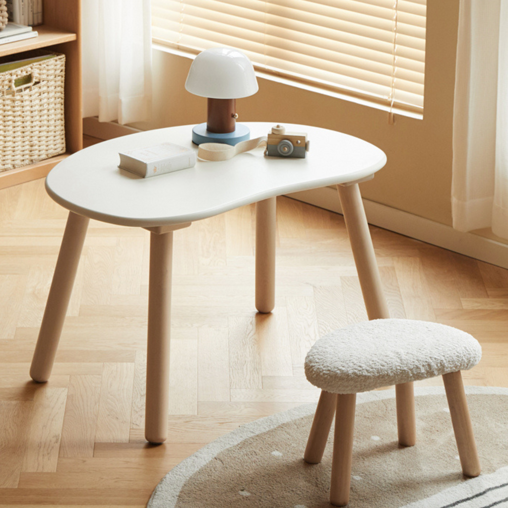 Birch Solid Wood Handmade Children's Study Peanut Table – WEHOMZ