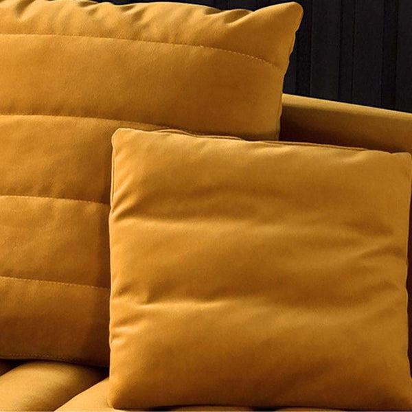 85" Yellow Velvet Upholstered Sofa 3-Seater Sofa Luxury-Wehomz – WEHOMZ